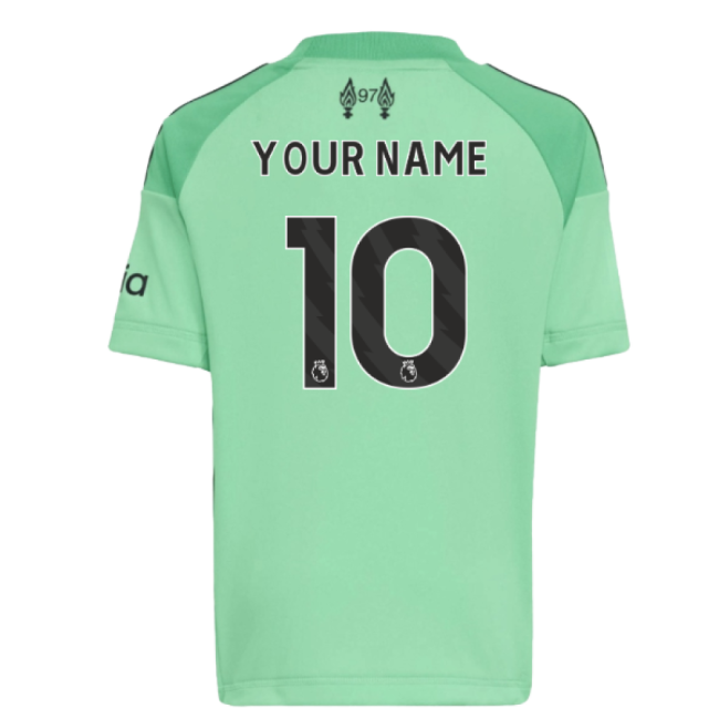 2025-2026 Liverpool Home Goalkeeper Mini Kit (Your Name) - Euro Soccer ...