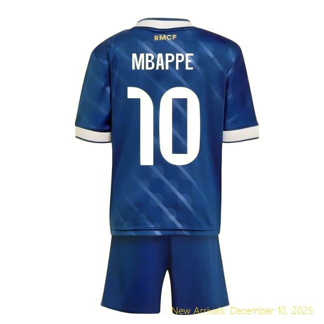2025-2026 Real Madrid RM Premium Quality Third Youth Kit (Mbappe 10 ...