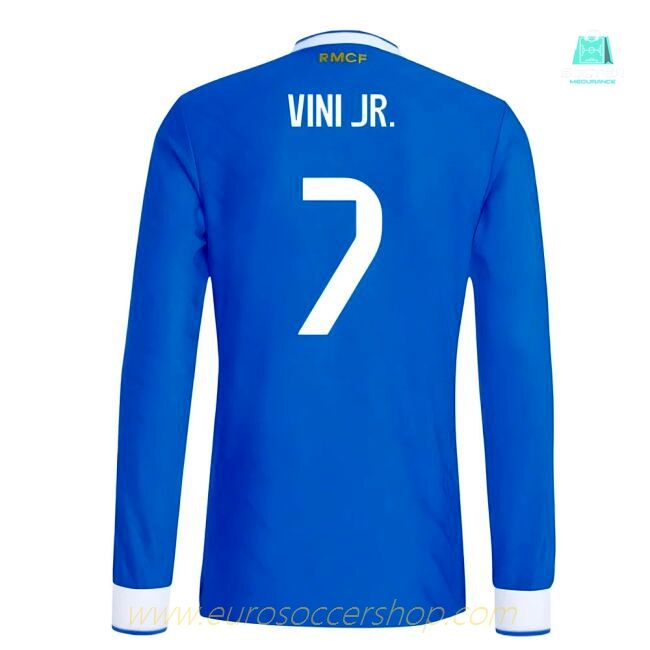 2025-2026 Real Madrid Authentic Long Sleeve Third Shirt (Vini Jr. 7 ...
