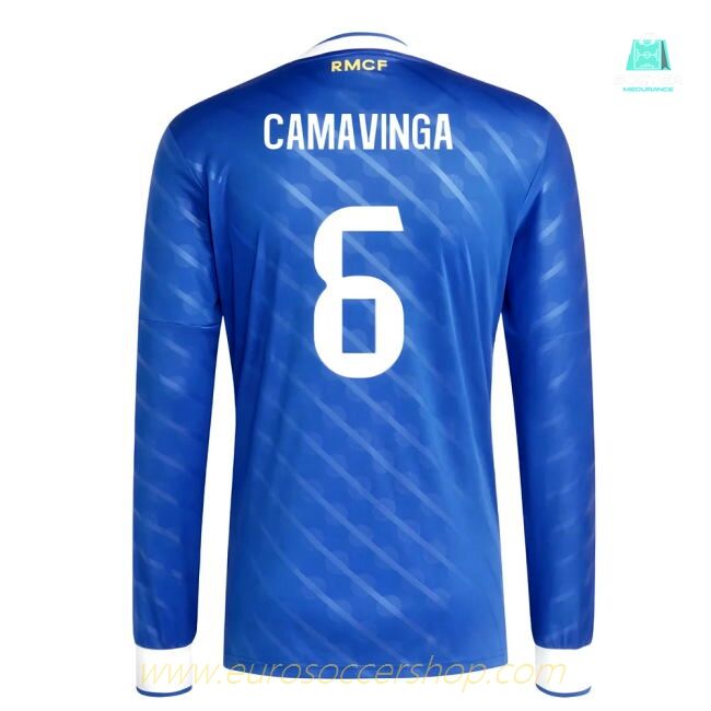 2025-2026 Real Madrid Long Sleeve Third Shirt (Camavinga 6) - Euro ...