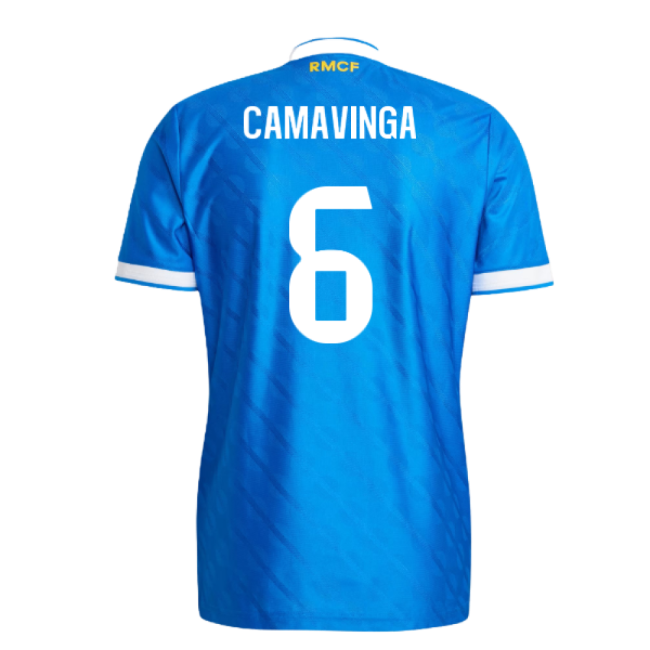2025-2026 Real Madrid Authentic Third Shirt (Camavinga 6) - Euro Soccer ...