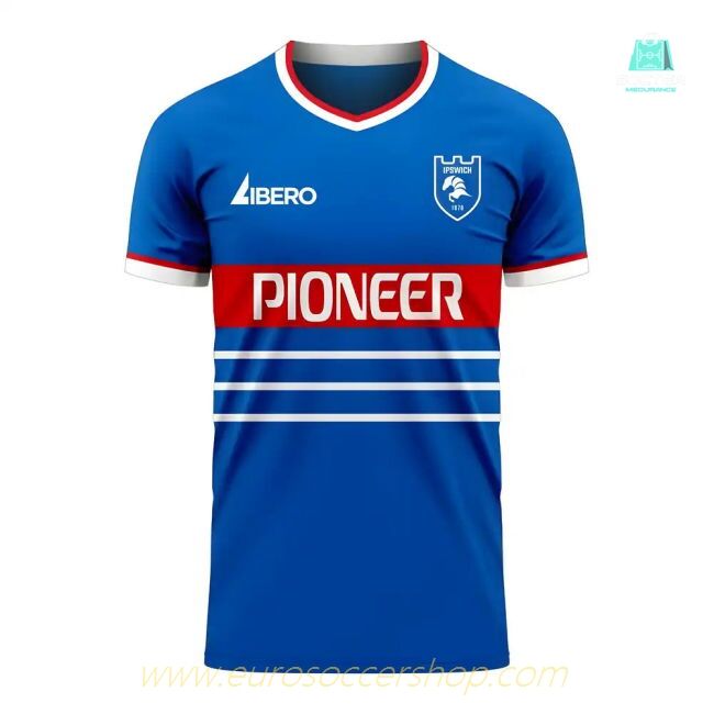 Ipswich 2025-2026 Home Concept Football Kit (Libero) - Euro Soccer Shop ...