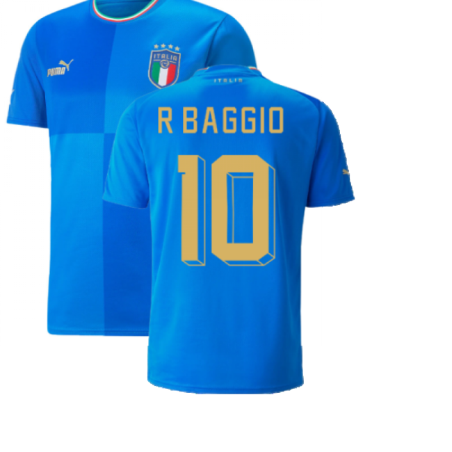 2022-2023 International Italy Home Kit (R BAGGIO 10) - Euro Soccer Shop ...