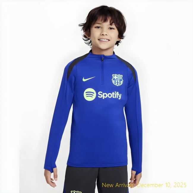 2024-2025 Barcelona Barca Elite Third Dri-FIT Drill Top (Blue) - Kids ...